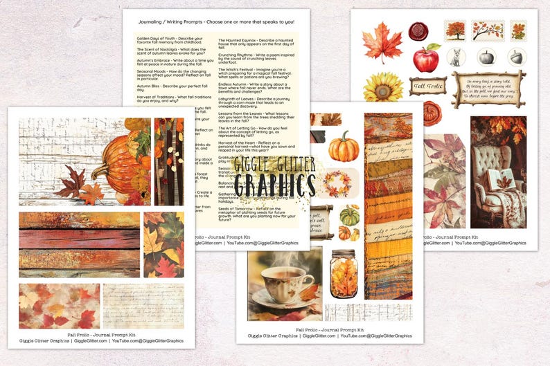 Fall Frolic Journal Prompts | Journaling and Creative Writing Kit ...