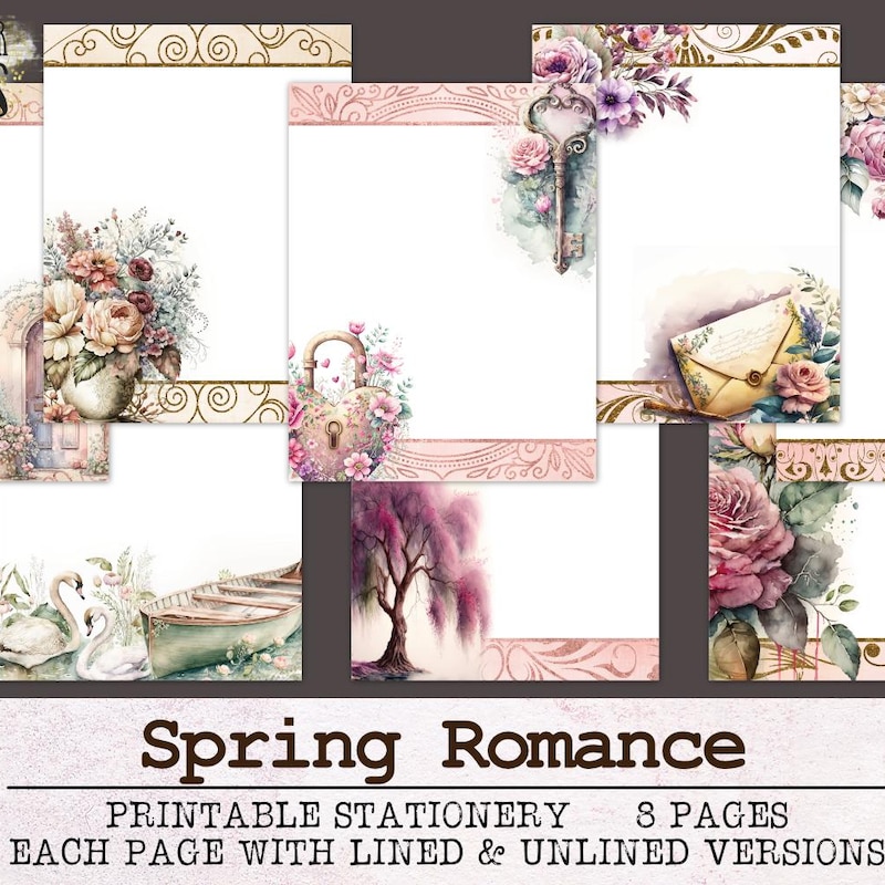 Romantic Stationery - Etsy