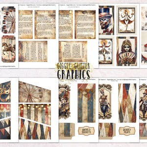 Eternal Carnival Junk Journal Kit | JPG PNG PDF Junk Journal Ephemera ...