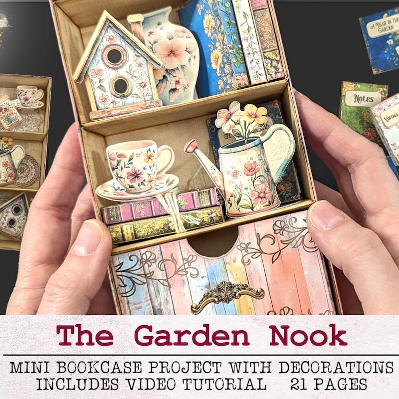Bookshelf Mini Garden - Etsy UK