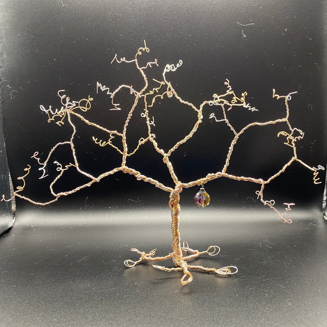 MADE TO ORDER - Handmade Wire Tree Sculpture - Choose Your Colors! - Etsy
