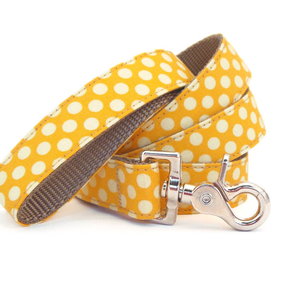 Yellow Polka Dot Dog Leash Preppy Dog Leash Dog Lead - Etsy