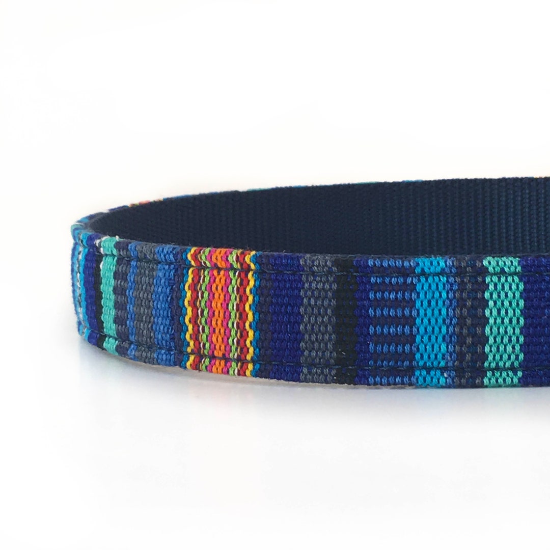 Boho Dog Collar - Ikat Dog Collar in Blue, Red, Orange & Slate ...