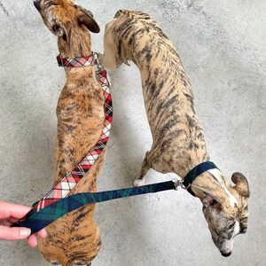 Plaid Dog Leash in Rust, Black and Taupe - Tartan Dog Lead - Custom ...