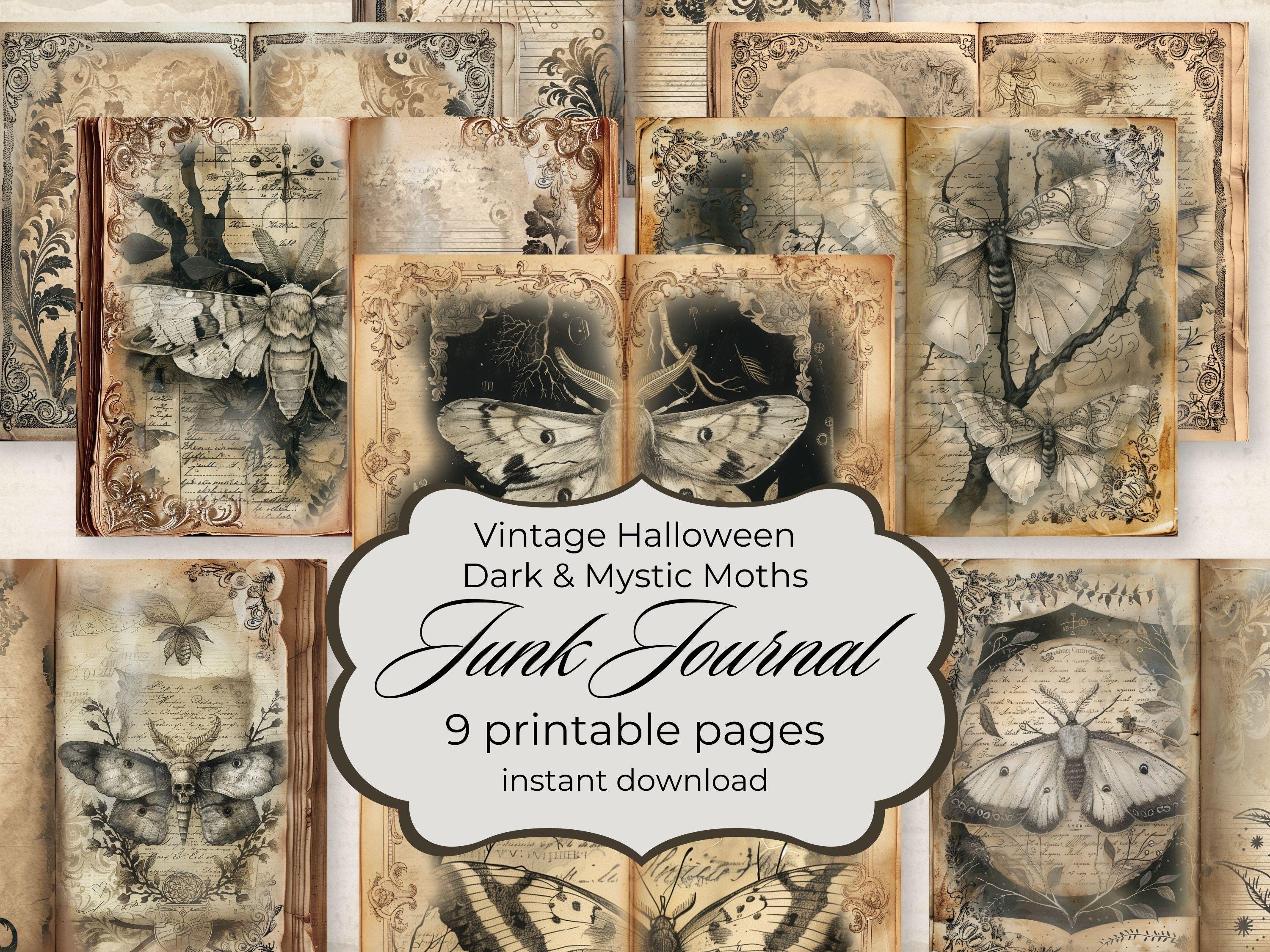 Halloween Junk Journal Printables, Vintage Halloween Junk Journal ...