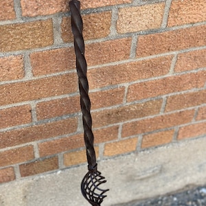 Vintage Wrought Iron Garden Stake: Twisted Basket Cage, 31"/35" - Etsy