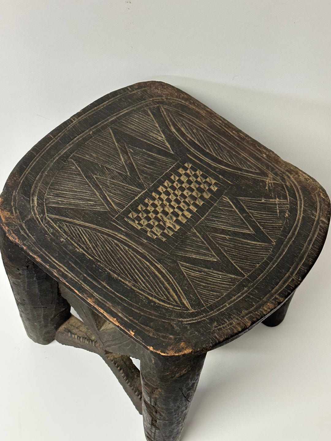 Nupe Stool Vintage West African Wood Hand Carved Stool - Etsy