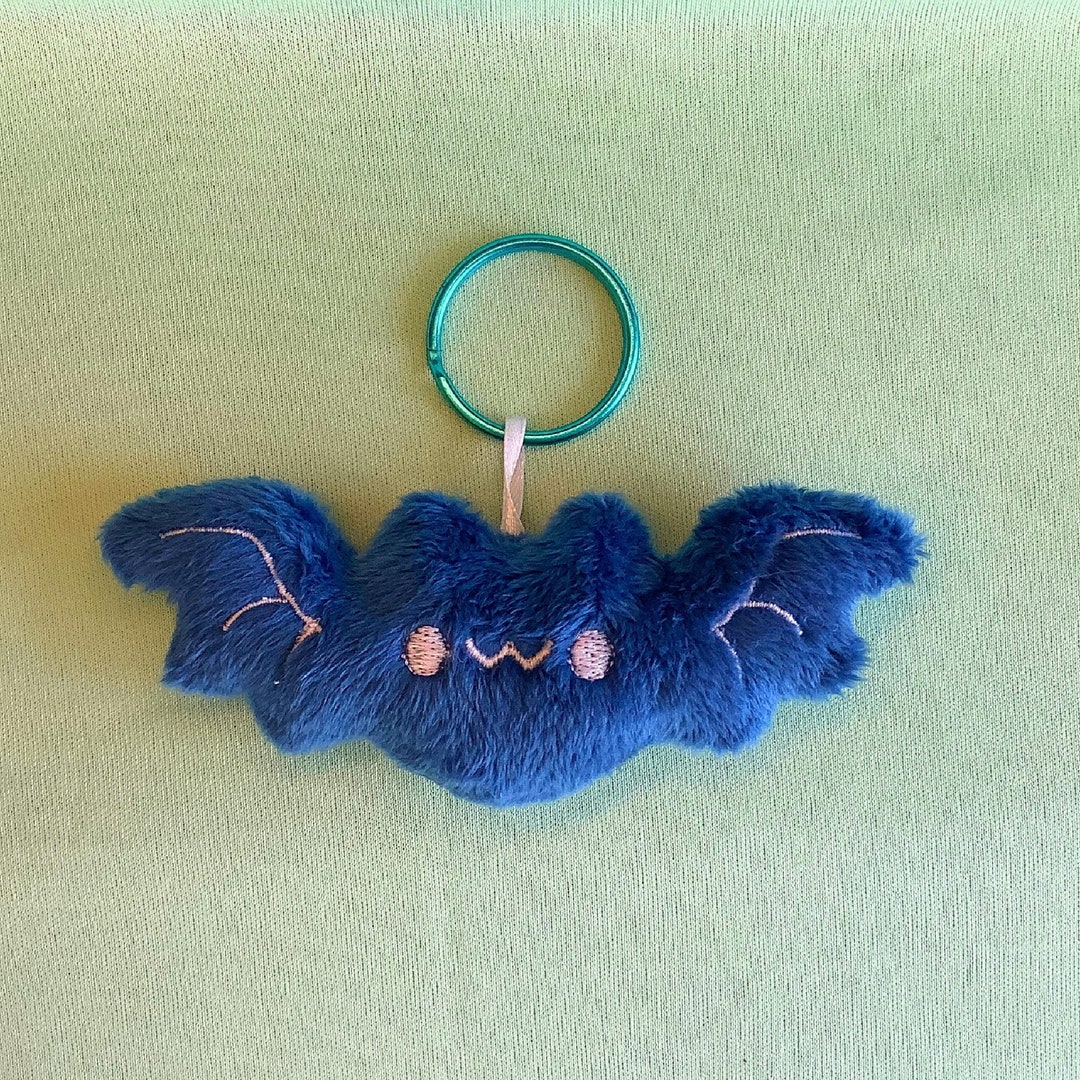 Small Bat Plush Keychain - Etsy