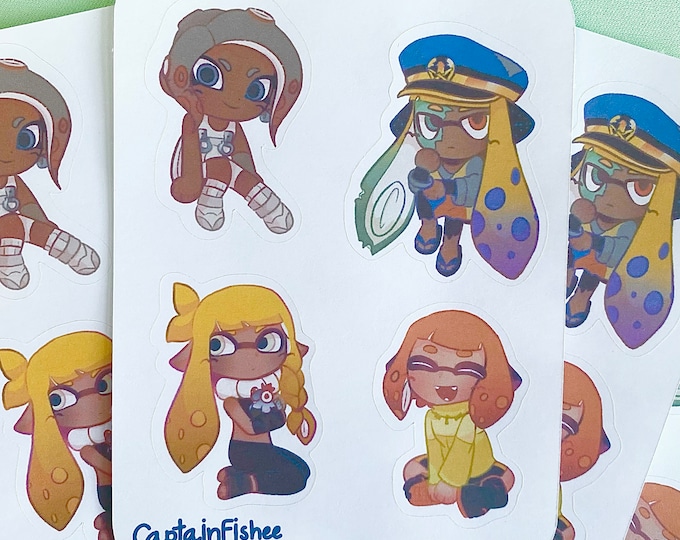 Splatoon Hotlantis AGT Posters Agent 3, 4, 8, New 3, Octavio, Grizz ...