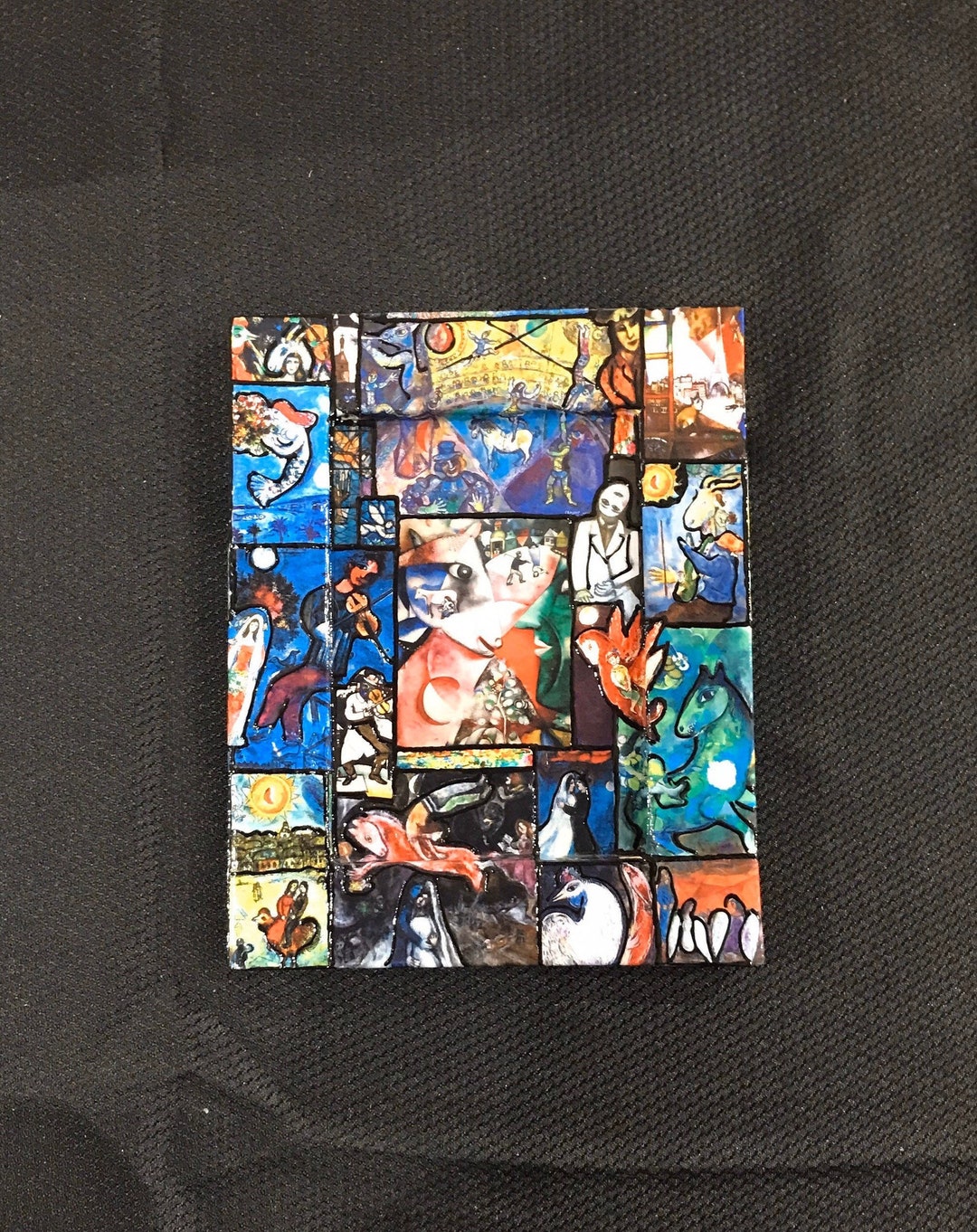 Marc Chagall Collage Mixed Media Art/fiddler/wedding Couple/circus ...