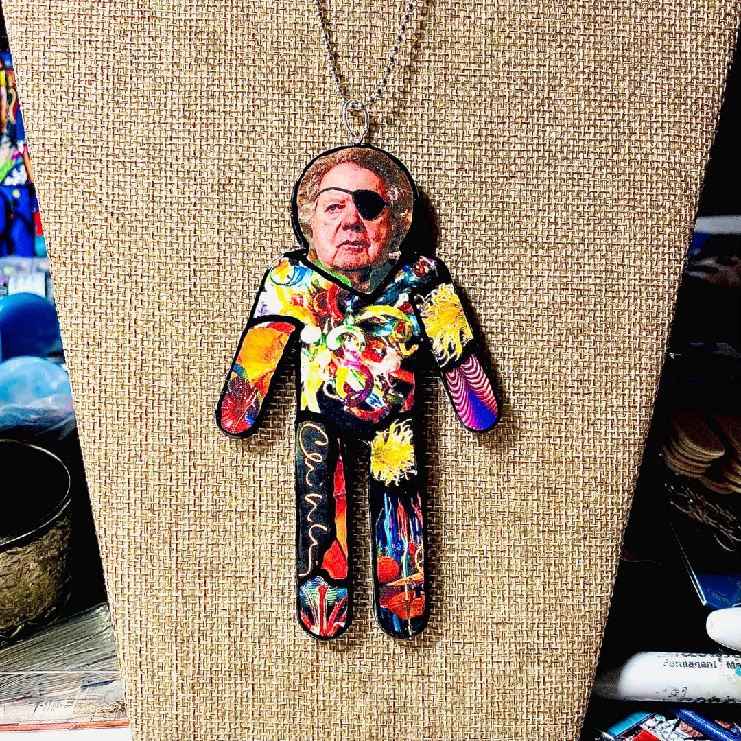 Chihuly Pendant on Ball Chain/art People Pendant Necklace, Artisan ...