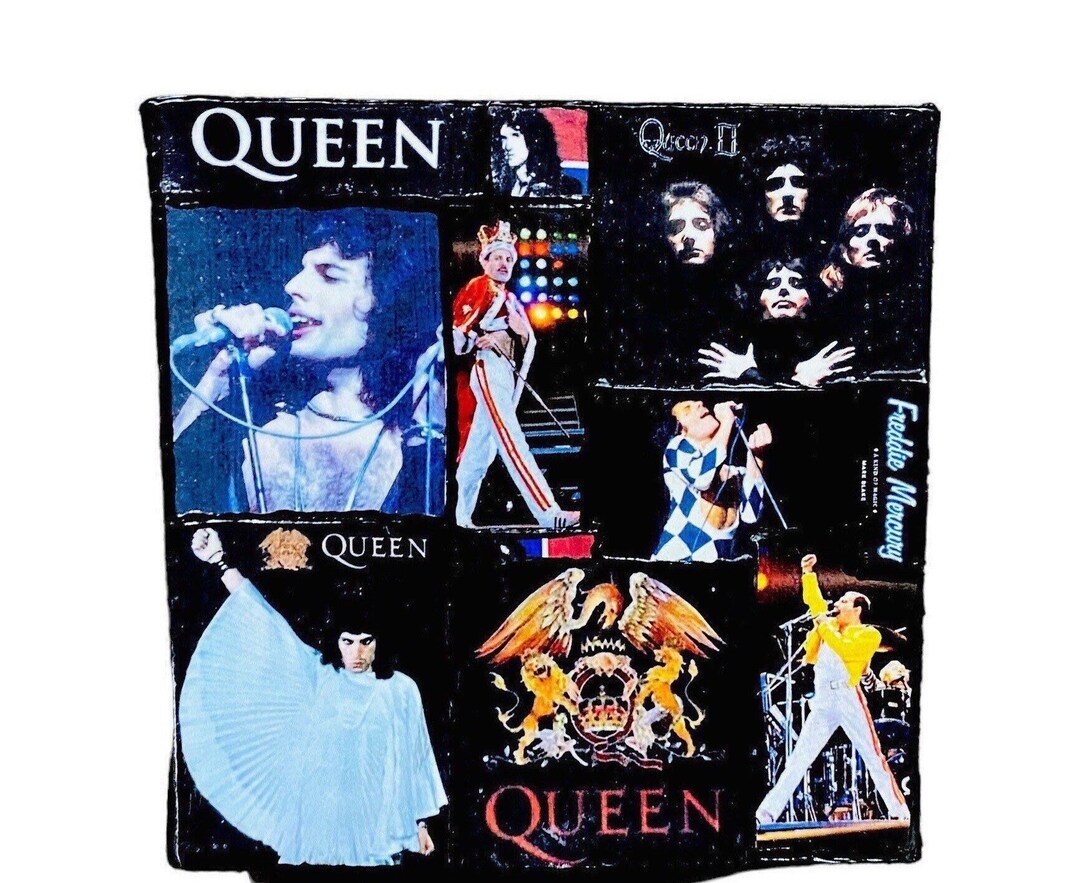 Bohemian Rhapsody Collage of Queen Rock Band Featuring Freddie Mercury ...