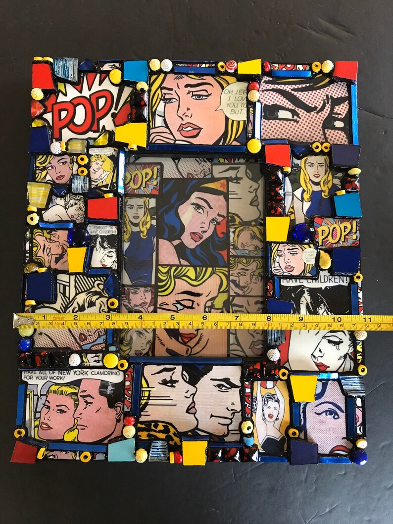 Pop Art Collage/mixed Media Art/roy Lichtenstein/comic Book - Etsy