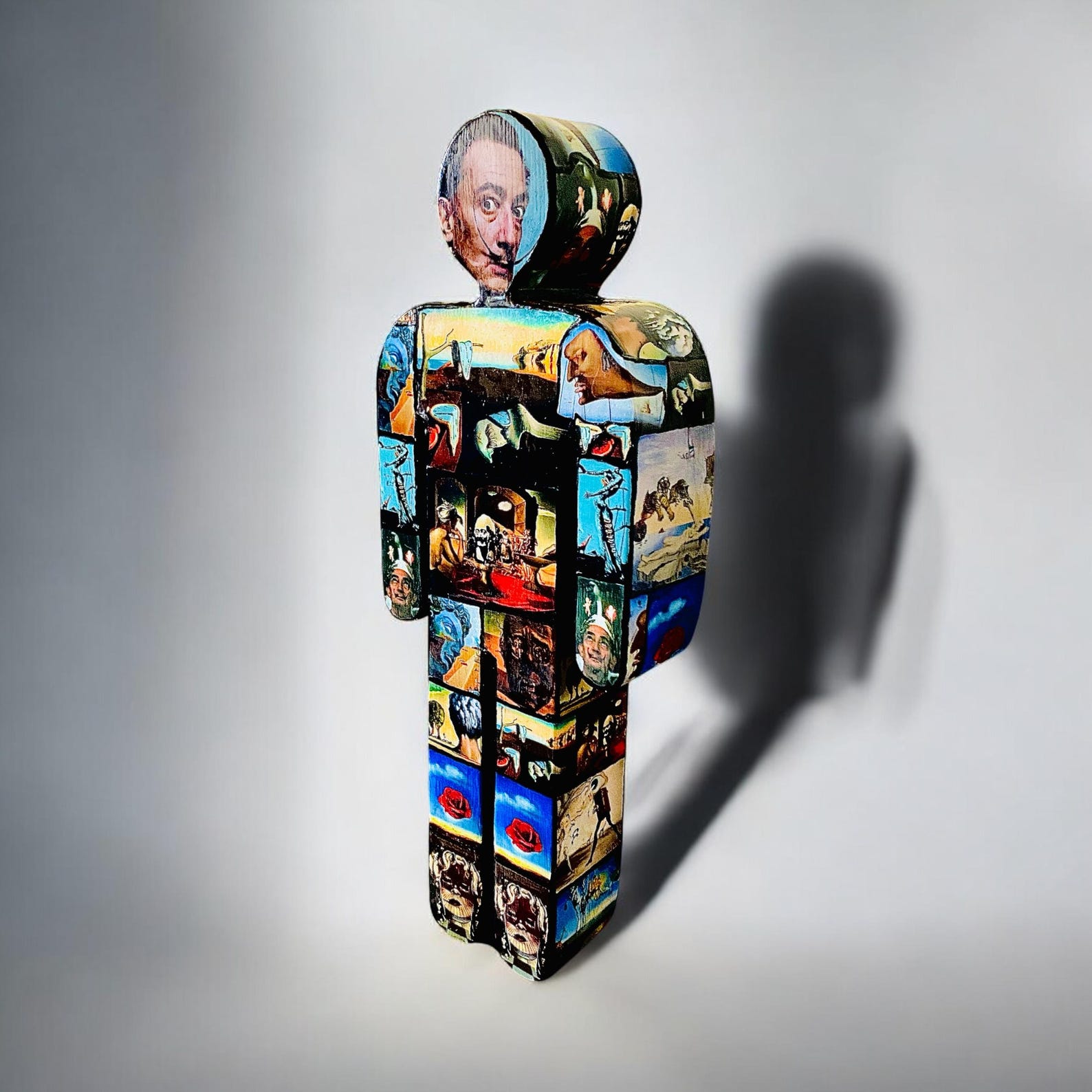 Salvador Dali Sculpture: Surrealist Art Collage, Signed Art Gift - Etsy