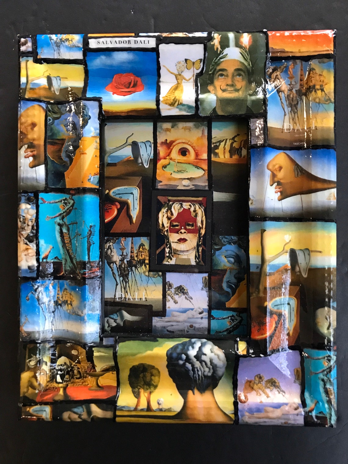 Salvador Dali Surrealist Art Frame/collage - Etsy