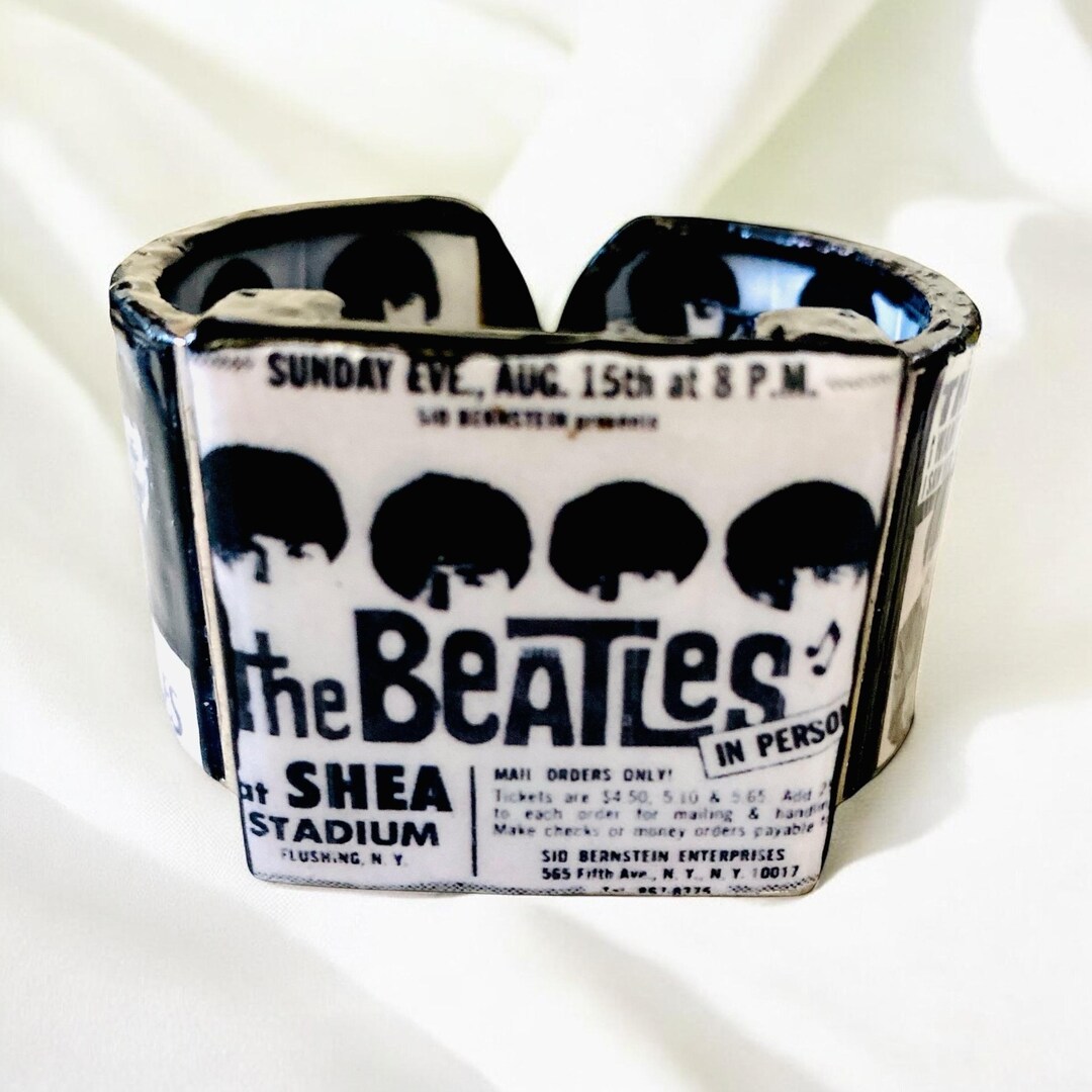 The Beatles at Shea Stadium Bracelet /fab Four, Gift for Her, Cuff ...