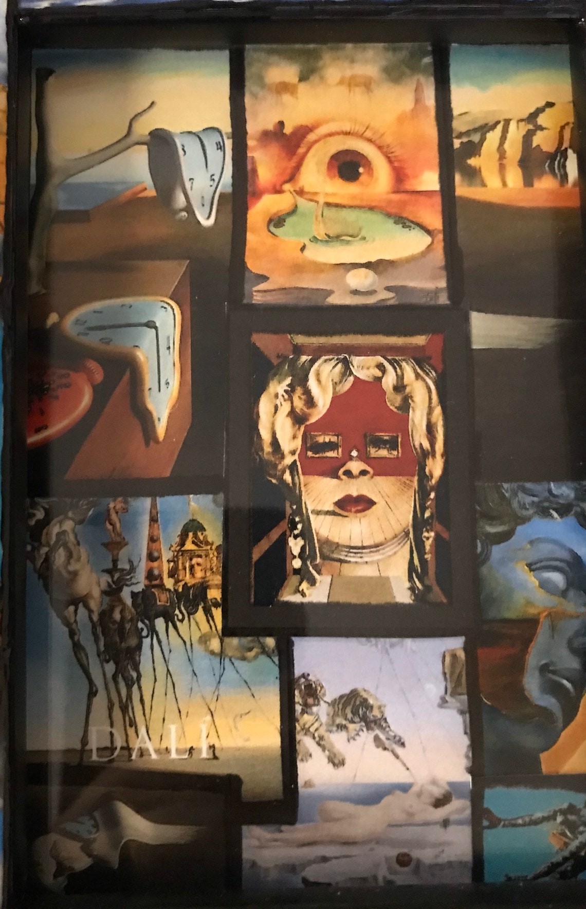 Salvador Dali Surrealist Art Frame/collage - Etsy