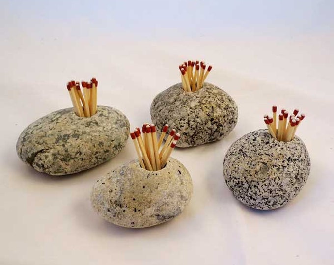 Stone Match Holder & Striker - Etsy