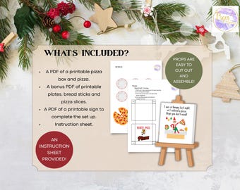Printable Elf Pizza Box Prop, North Pole Pizza (PDF Pattern) - Etsy
