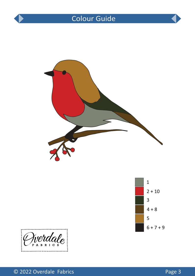 Robin Applique PDF Pattern - Suitable for All Skill Levels - Etsy