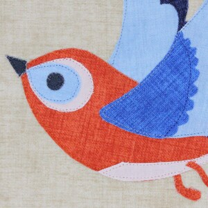 Bertie Bluebird Applique PDF Pattern - Suitable for All Skill Levels - Etsy