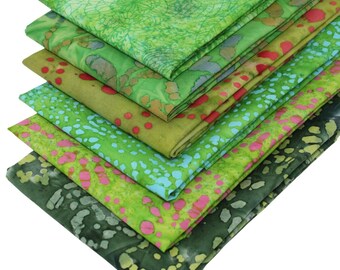 4 Fat Quarters Bundle - "evening Bloom" Floral & Geometric Fabrics in ...