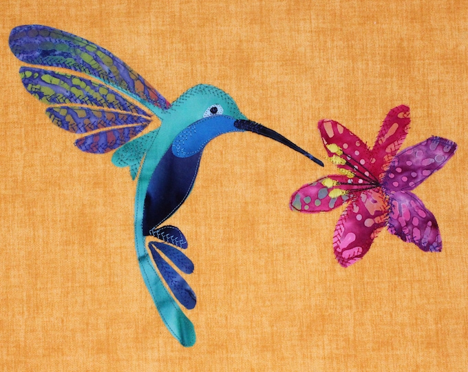 Hummingbird Bird Flower Toni Whitney Designs Fusible Applique - Etsy