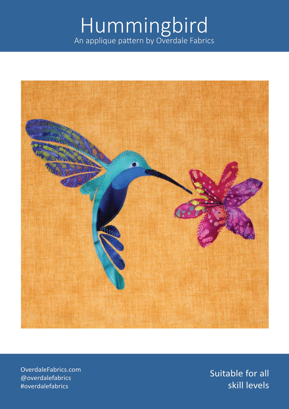Hummingbird Applique PDF Pattern Suitable for All Skill - Etsy