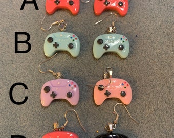 Retro Video Game Controller Earrings 3D Printed Jewelry - Etsy