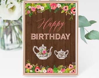 Rustic birthday sign | Etsy