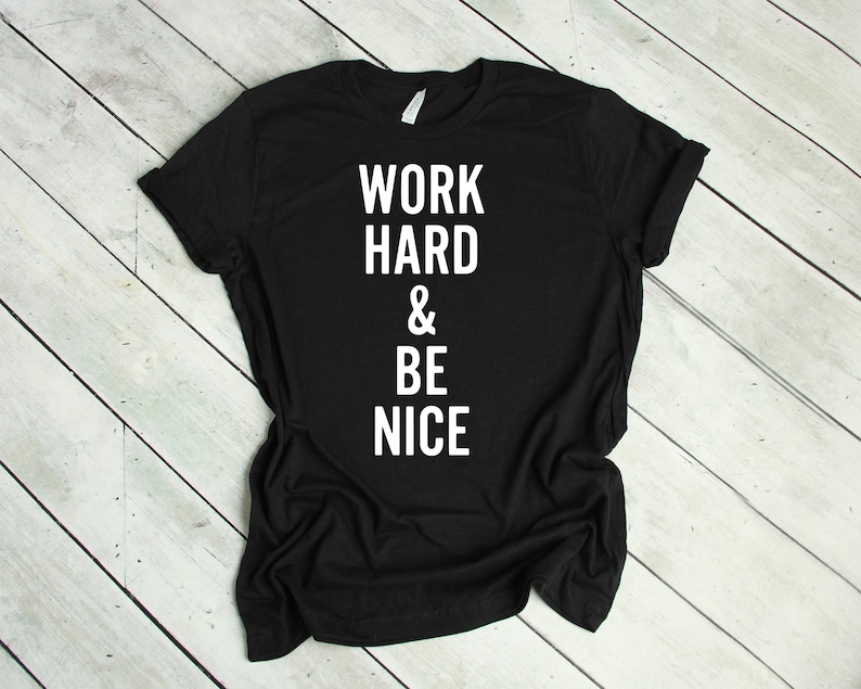 Work Hard and Be Nice Graphic T-shirt Michael Franti | Etsy
