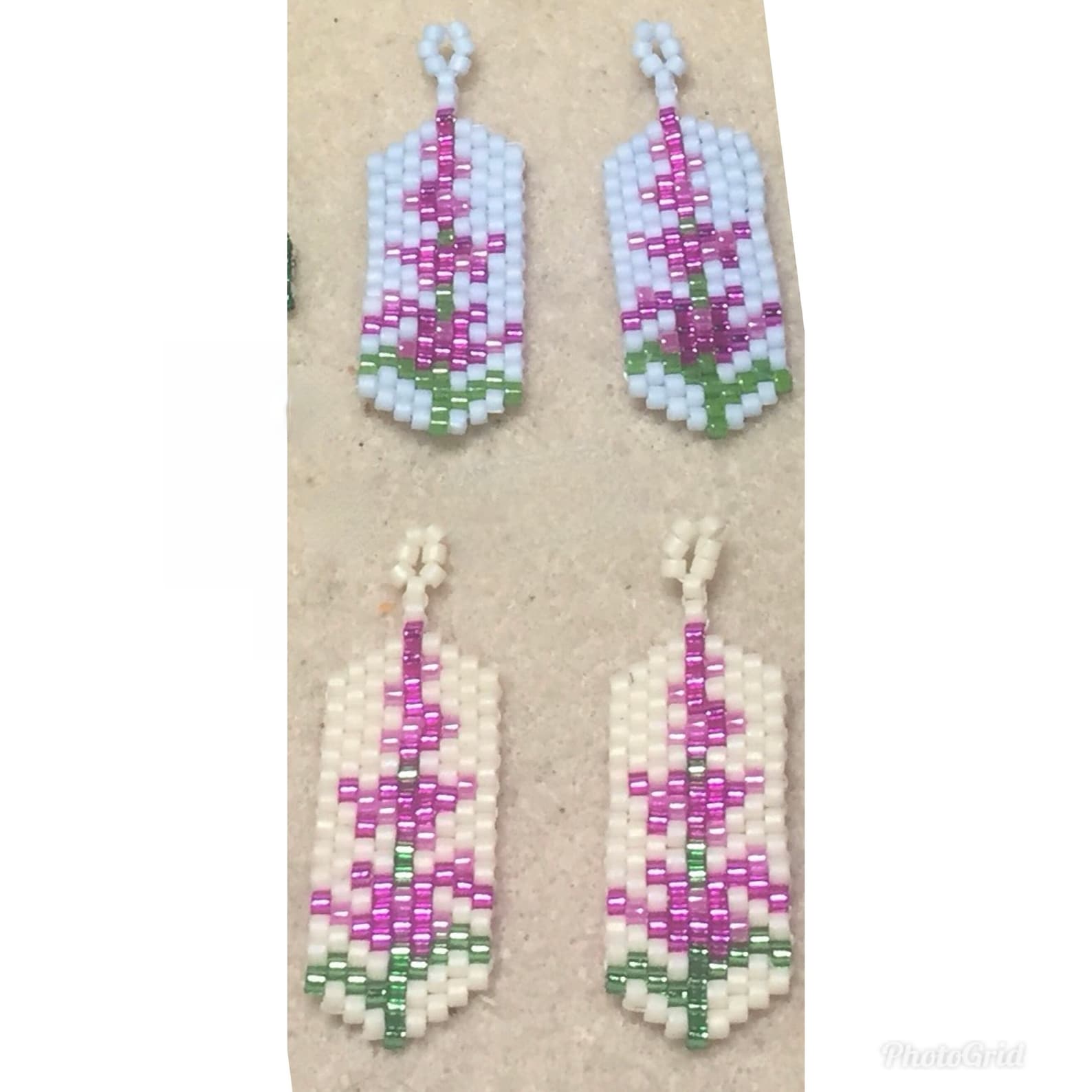 Beaded Fireweed Earrings - Etsy