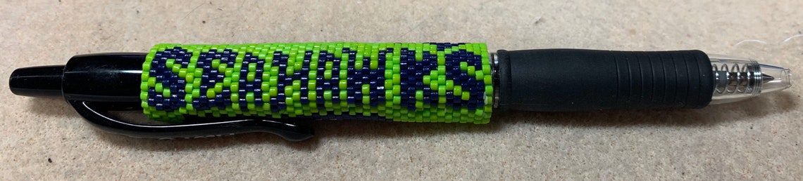 Seattle Seahawks Pen Cover/pen Wrap - Etsy