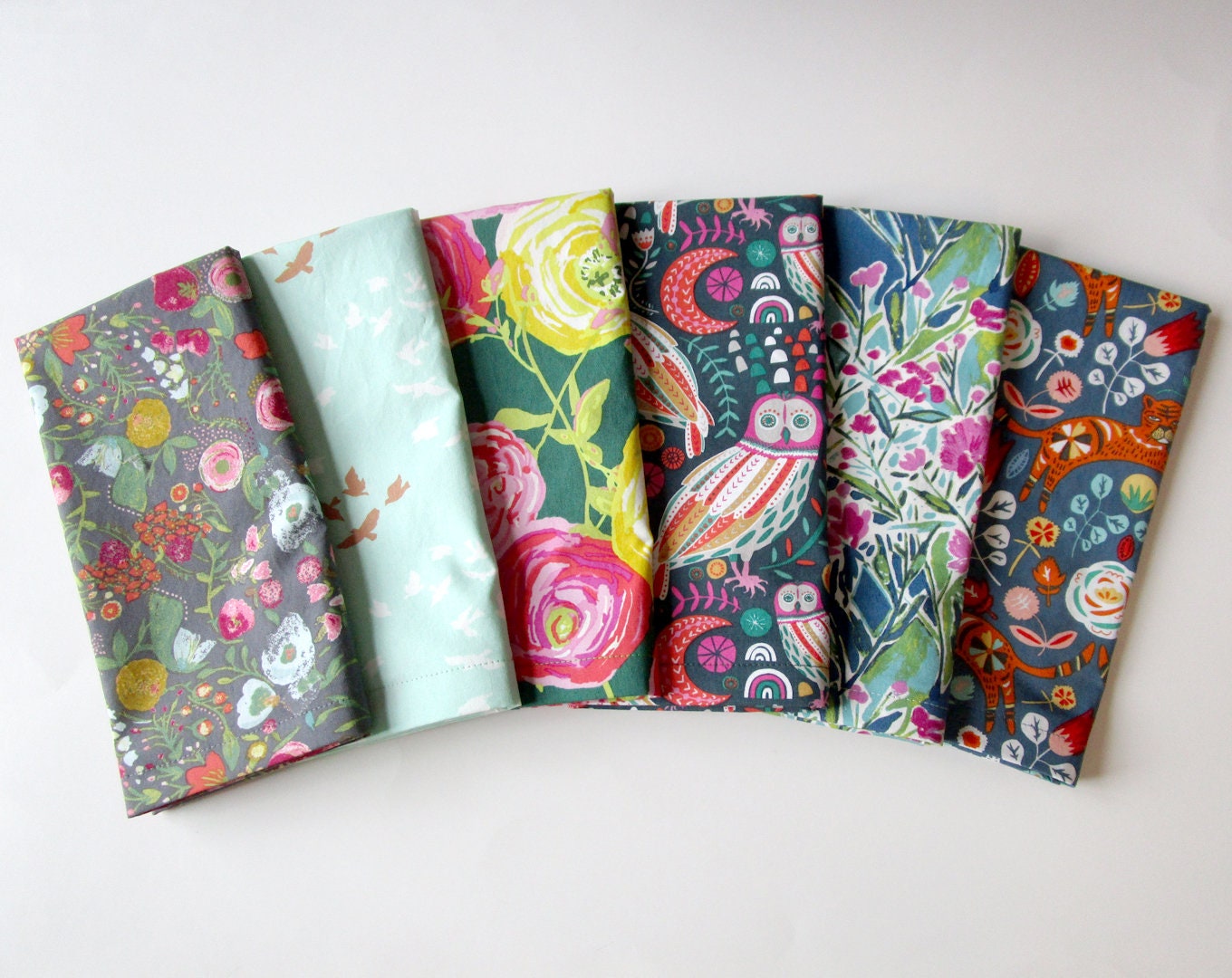 Cloth Napkins Set of 6 Large Dinner Table Napkins | Etsy