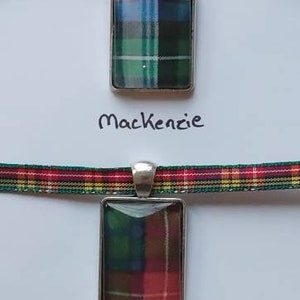 Plaid Tartan Pendant, Choose Your Scottish Family Clan Jewellery, Handmade in Scotland - Etsy