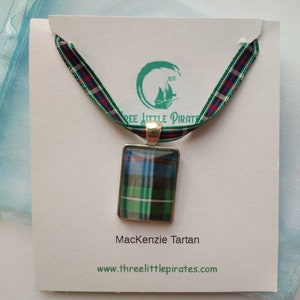 Plaid Tartan Pendant, Choose Your Scottish Family Clan Jewellery, Handmade in Scotland - Etsy