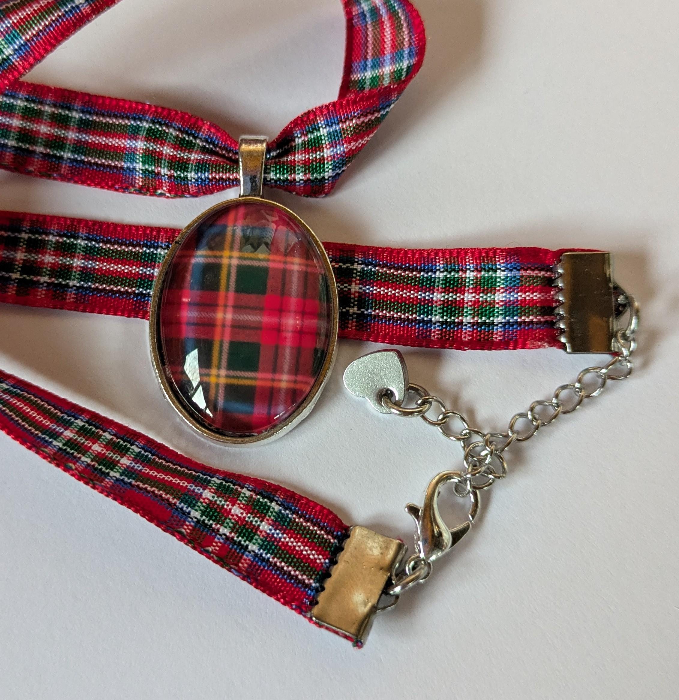 Plaid Tartan Pendant, Choose Your Scottish Family Clan Jewellery ...