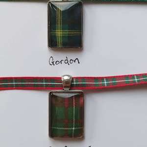 Plaid Tartan Pendant, Choose Your Scottish Family Clan Jewellery, Handmade in Scotland - Etsy