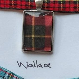 Plaid Tartan Pendant, Choose Your Scottish Family Clan Jewellery, Handmade in Scotland - Etsy