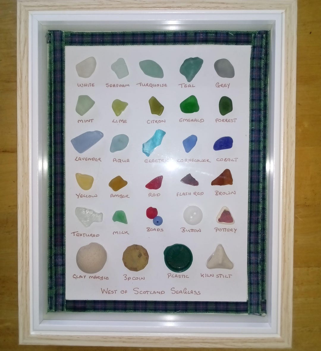 Seaglass Collection, Scottish Sea Glass Collectors Display Box, Beach ...