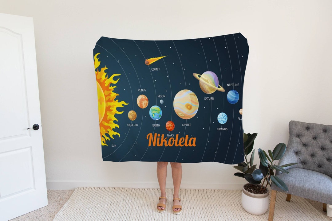 Solar System Blanket, Planet Galaxy Blanket, Universe Astronomy Gifts ...