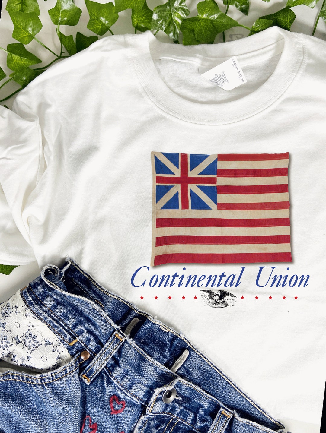 Continental Union Flag American Revolution T-shirt, Liberty and Union ...