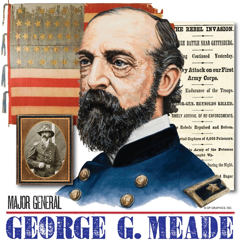 General George G Meade 150th Civil War Sesquicentennial 100% Cotton ...