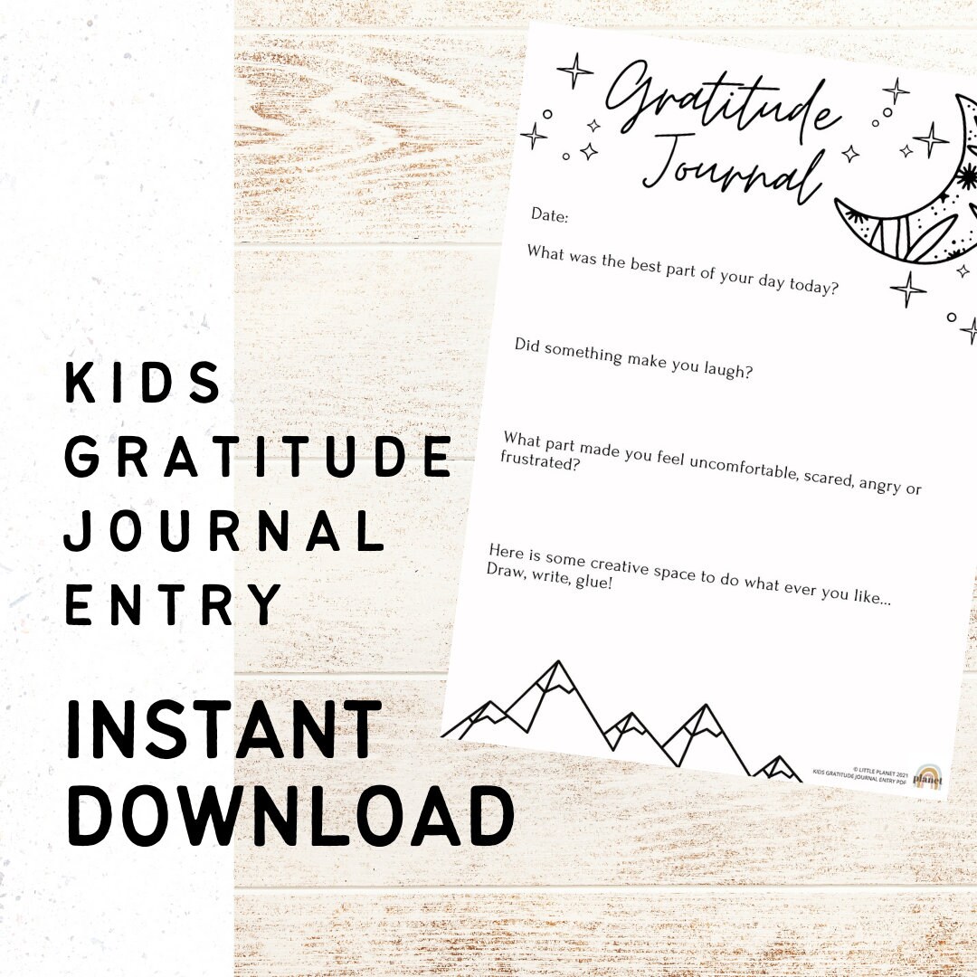 Kids Gratitude Journal Entry, Inspiration Colouring Pages, Gratitude ...