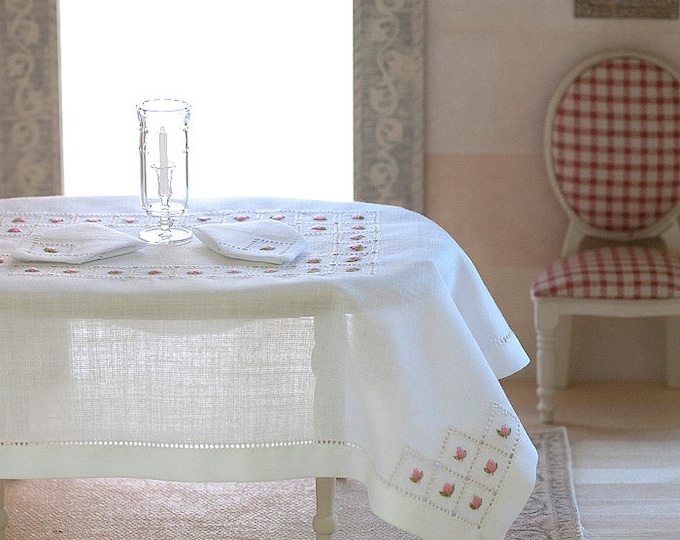 Miniature Dollhouse Tablecloth for the Kitchen Table/ 1/12 Scale - Etsy