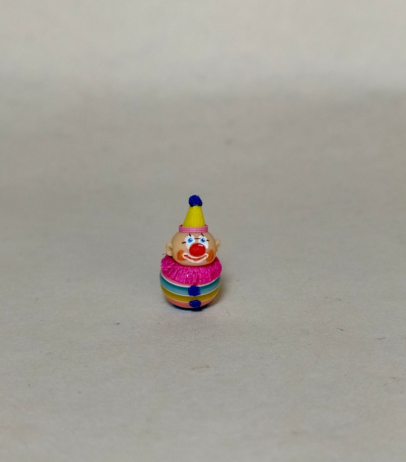Miniature Rolly Polly .mini Clown Toy 1:12. 15 Mm Height - Etsy