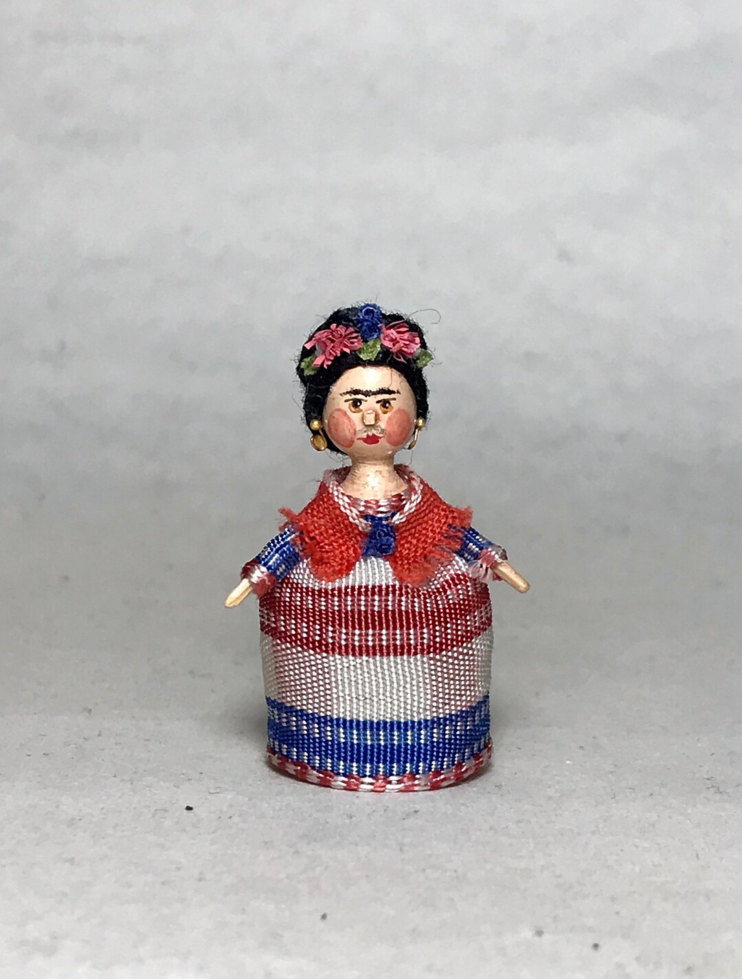 Frida Kahlo Mini Doll Peg 1:12 Scale. 34 Mm High Approximate. - Etsy