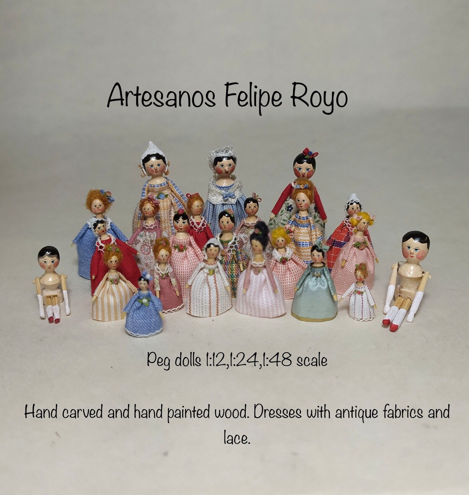 Mini Doll Peg 1:12 Scale. 30 Mm High Approximate. - Etsy