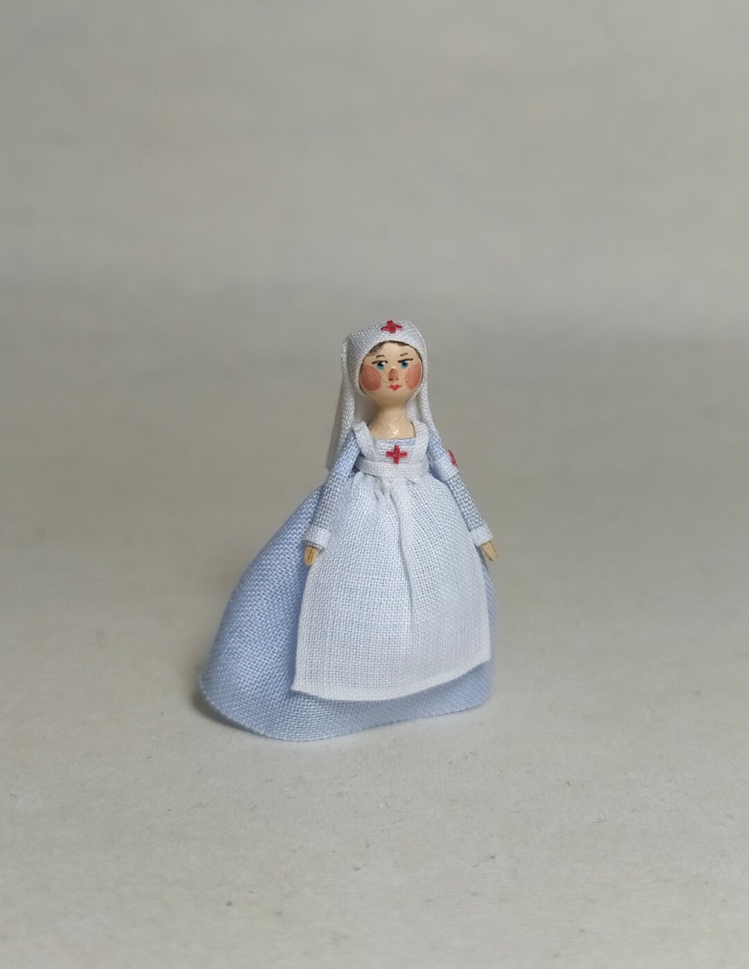 Mini Nurse Doll Peg 1:12 Scale. 28 Mm High Approximate. - Etsy