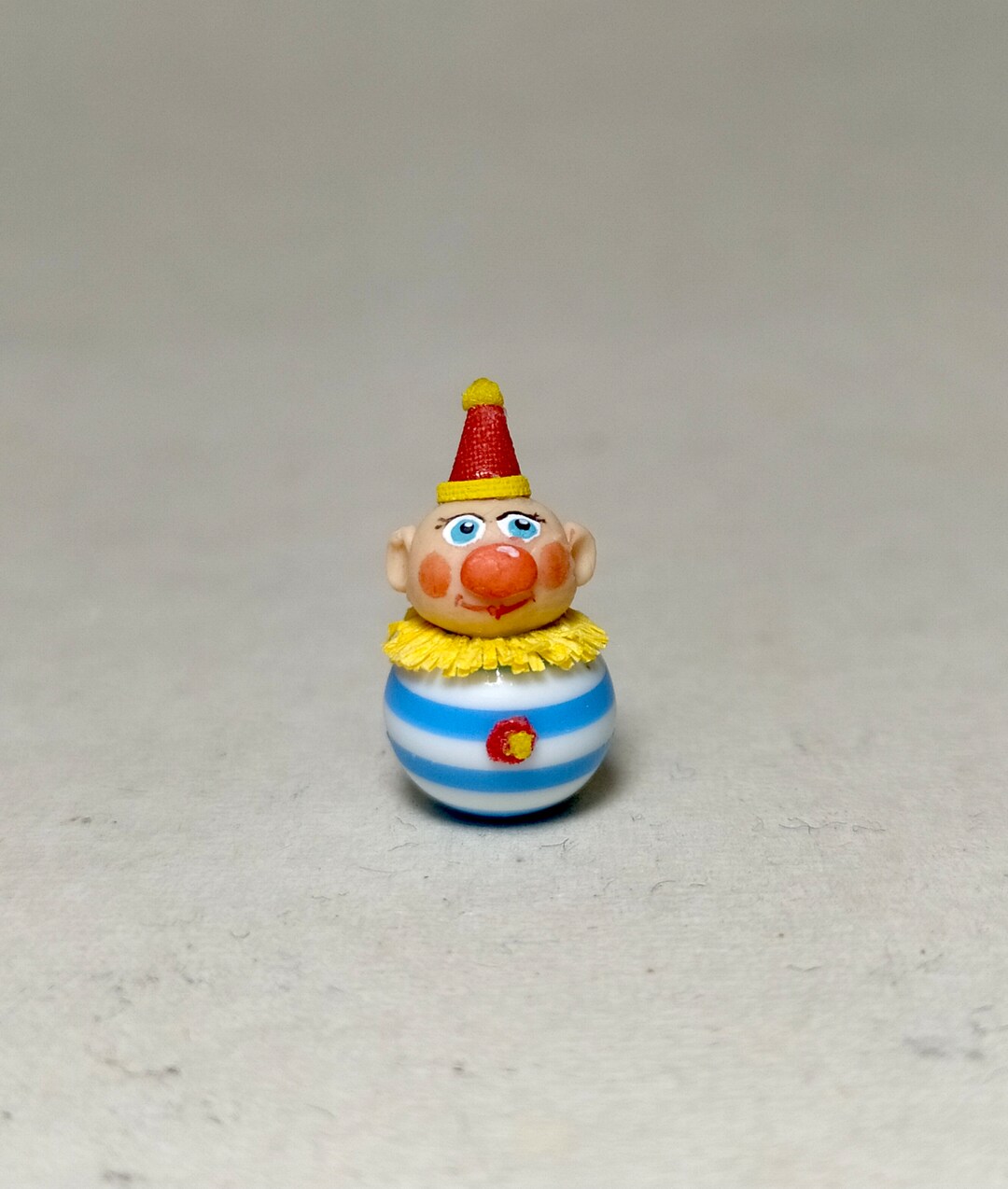 Miniature Rolly Polly .mini Clown Toy 1:12. 15 Mm Height - Etsy